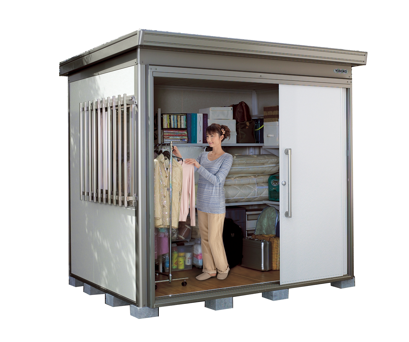 ヨド物置 ヨド蔵MD DZB-2518HW 合板床タイプ | マツモト物置 M STORE